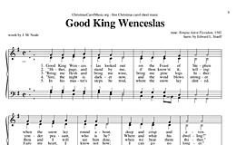 Good King Wenceslas Piano - Sheet music - Cantorion - Free sheet music ...